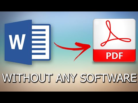 How to convert WORD file (doc) to PDF