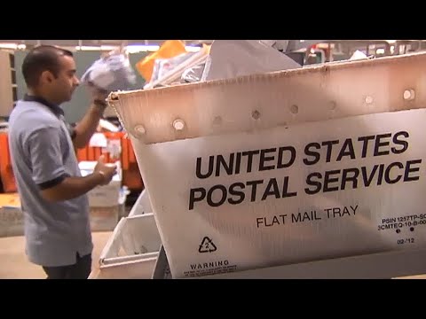 What does a USPS facility look like during the holiday?