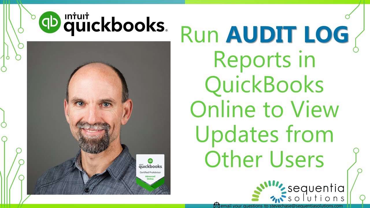 Run Audit Log Reports in QuickBooks Online to View Updates from Other Users