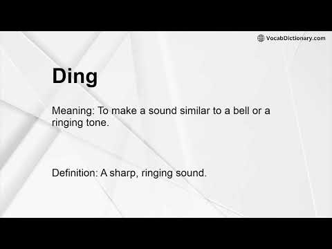 Ding Meaning