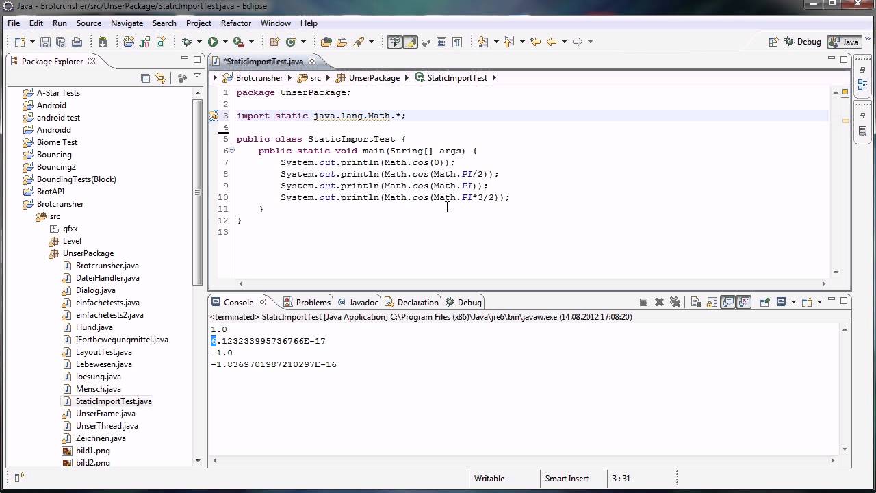 Java Tutorial 93 - Static Import