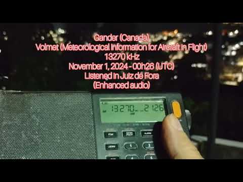 Carlos records two Canadian Volmet stations from Brazil | The SWLing Post