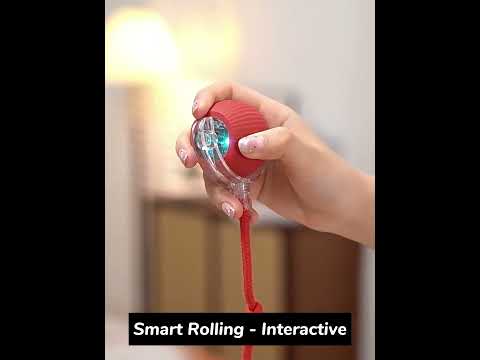 Interactive Striped Self Rolling Ball Smart Cat Toy Ball with Tail Rope Teaser China Manufacturer