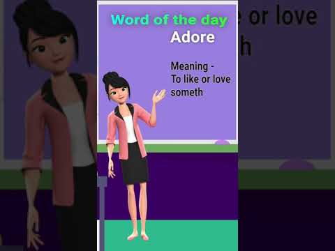 Word of the day ADORE | Daily Vocabulary | By Native Vocabulary #short