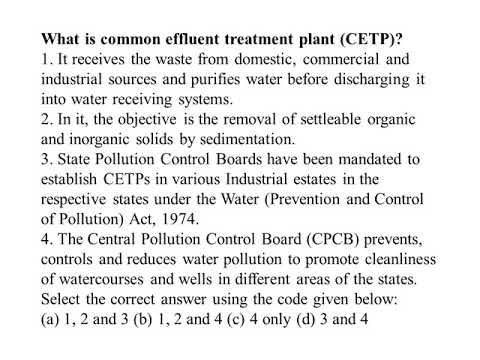 Common effluent treatment plant (CETP)