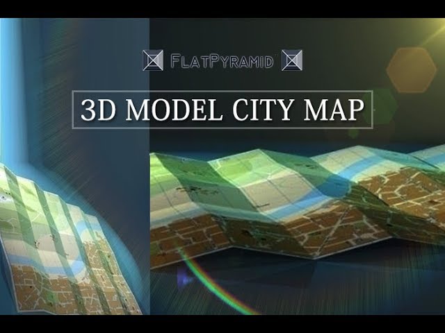 City map 3D Model - FlatPyramid