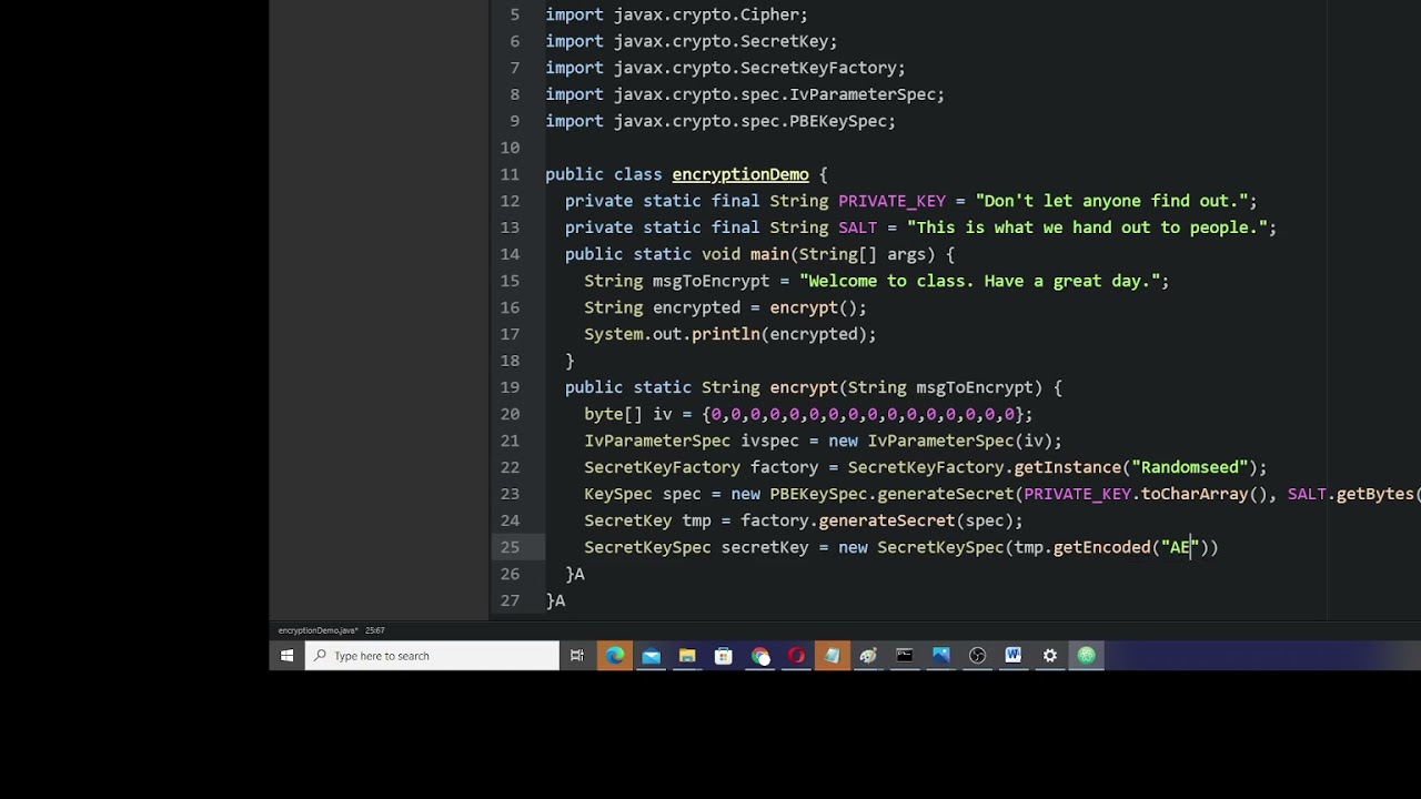How to Encrypt a String in Java