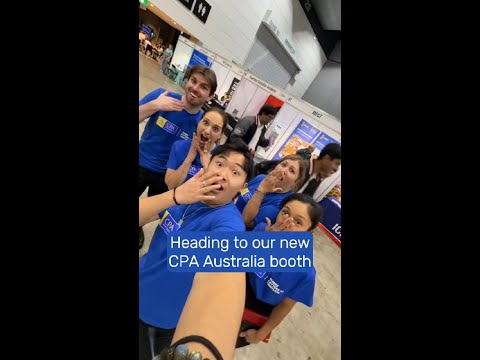 Checking out our new CPA Australia booth