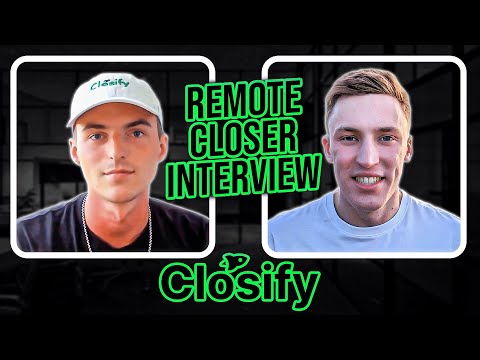 Closify Remote Closer/High Ticket Closer Interview Declan