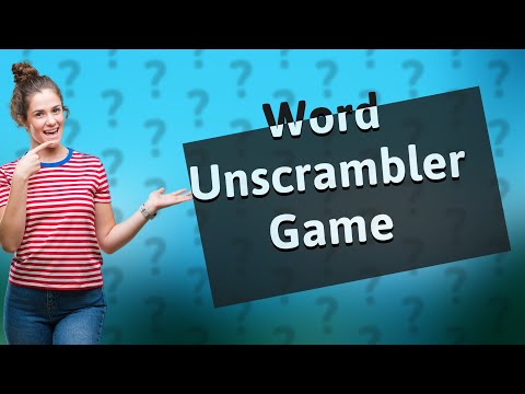 Is there a free game to unscramble words?