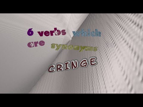 cringe - 10 verbs synonym of cringe (sentence examples)