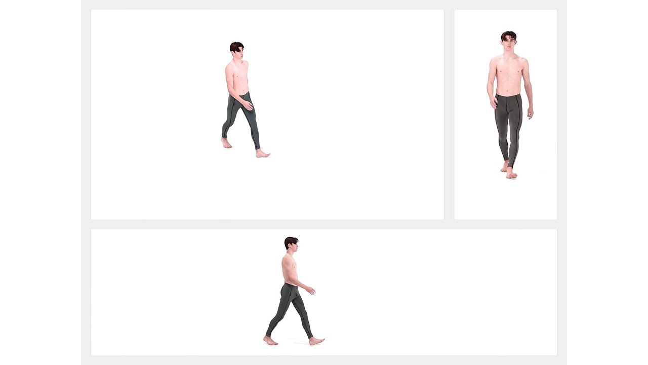 Walk Reference – Casual - Male | 60fps | Body Mechanics for Animation