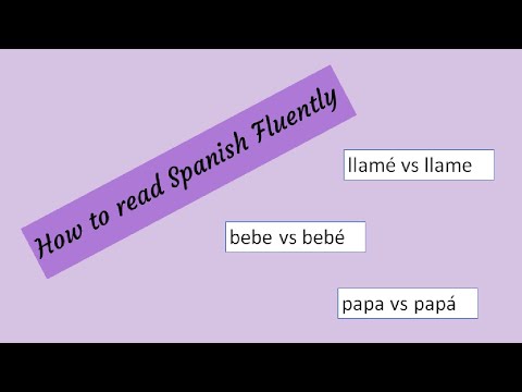 How to read Spanish Fluently