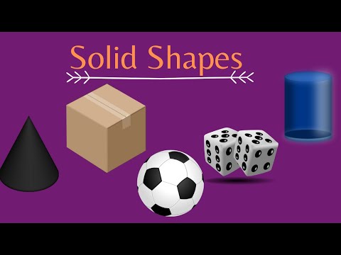 Solid Shapes for Kids: cube, cuboid, cylinder, cone and sphere/ 3d shapes