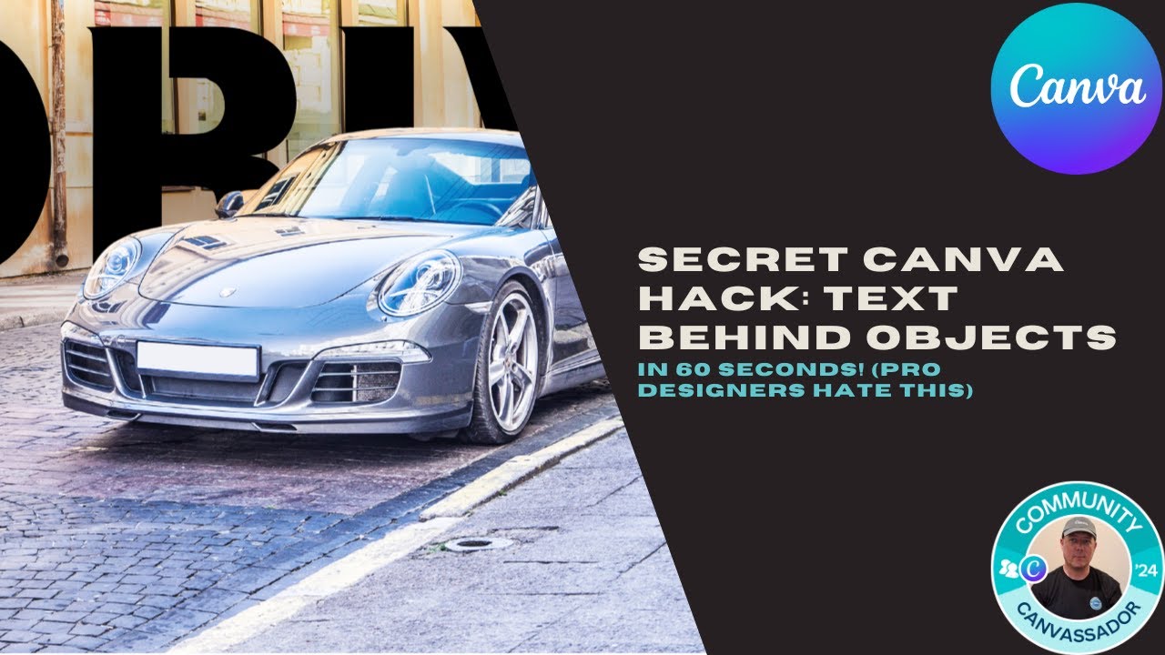 🤯 Secret Canva Hack: Text Behind Objects in 60 Seconds! (Pro Designers HATE This)