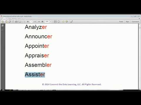 Suffix Er Lesson 1 Tutors in Fullerton