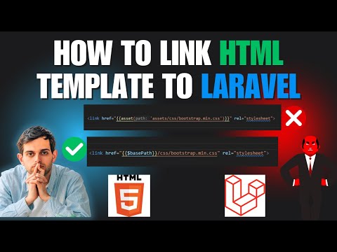 How to Link an HTML Template in Laravel Blade the Smart Way! 🚀