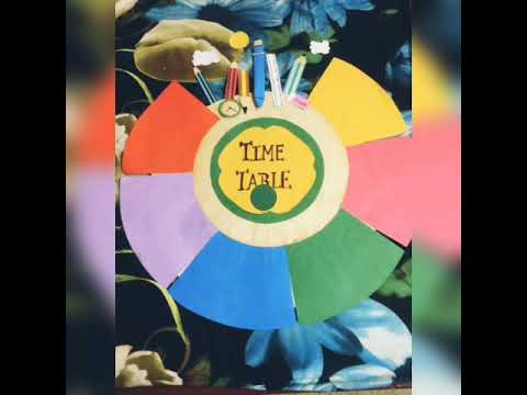 Time table chart and creative folder ideas for schools