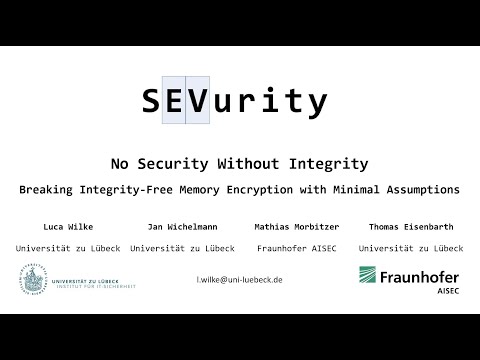 SEVurity: No Security Without Integrity