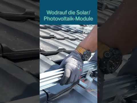 HOLGER ERKLĂRT: Unterkonstruktion einer Photovoltaikanlage đȘđŒâïž