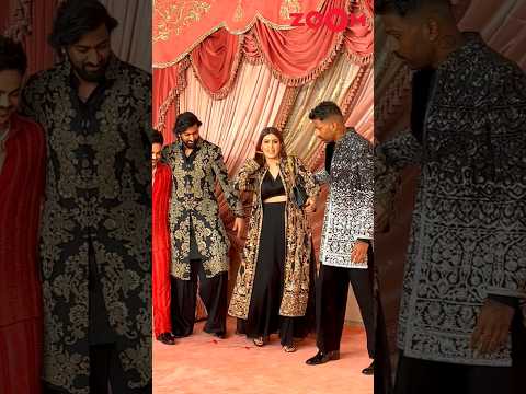 Hardik Pandya tells his brother Krunal & Ishan Kishan to pose with him at Anant-Radhika's sangeet