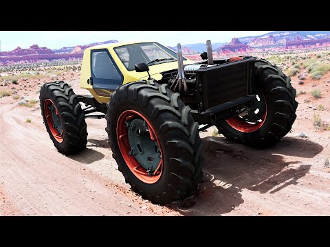 What Happens If You Put Tractor Wheels On A Wigeon In BeamNG?