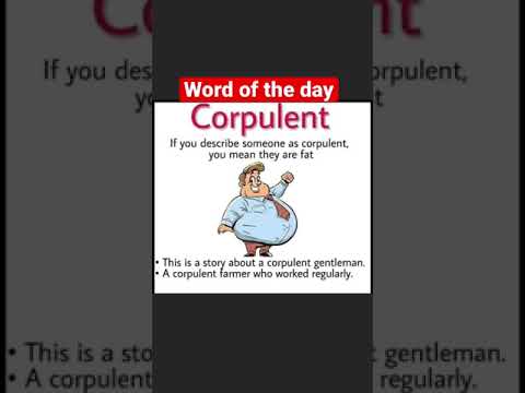 Corpulent meaning #learnenglish #aprenderingles #shortsvideo