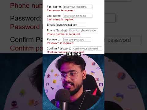 Form Validations in React JS π₯π₯ #reactjs #javascript #reactjstutorial