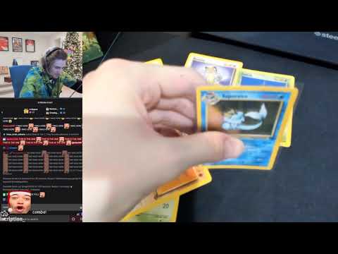 XQC FINDS A HOLO VAPOREON FROM 1ST EDITION JUNGLE SET
