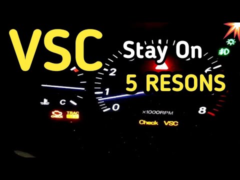 5 Reasons why VSC light and Traction Control Light On Your Car
