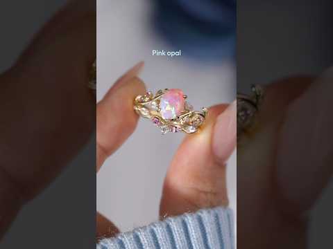 Pink opal in sight, feels just right ππ#engagementring #opalring #lisajewelryus