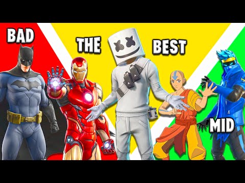 Ranking Every Fortnite Collab Skin: The Ultimate Tier List