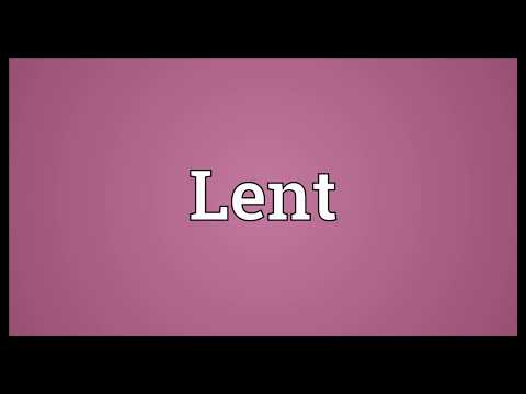 Lent Meaning