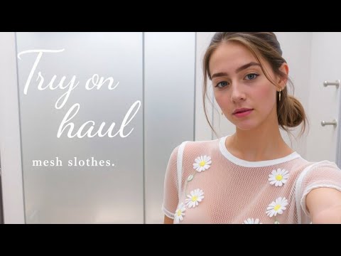 [4K] 2025 Transparent Try-On Haul | See-Through Fashion Must-Haves