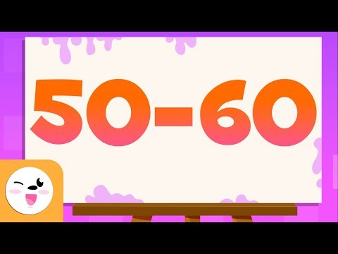 Adivina los números del 50 al 60 - Aprende a escribir y leer los números del 1 al 100