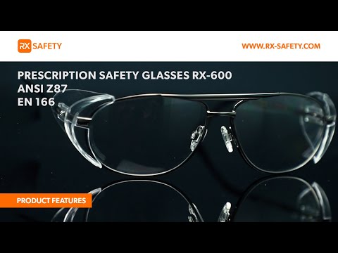 Prescription Safety Glasses RX-600 | ANSI Z87 and EN 166 | RX Safety