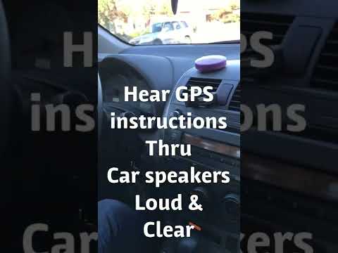 How to connect waze to car speakers