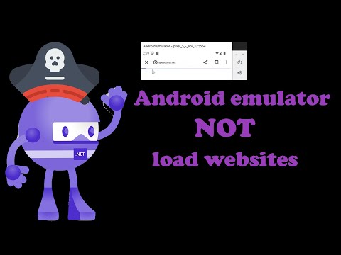 Android emulator not load/open site Visual Studio, Android Studio