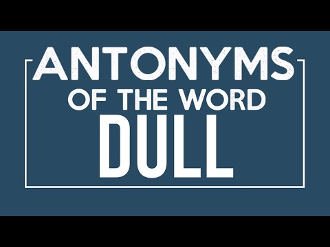 Antonyms of Dull