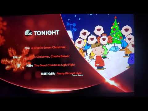 ABC Tonight Schedule for "A Charlie Brown Christmas" bumper on Dec. 24, 2015. (Christmas Eve 2015)