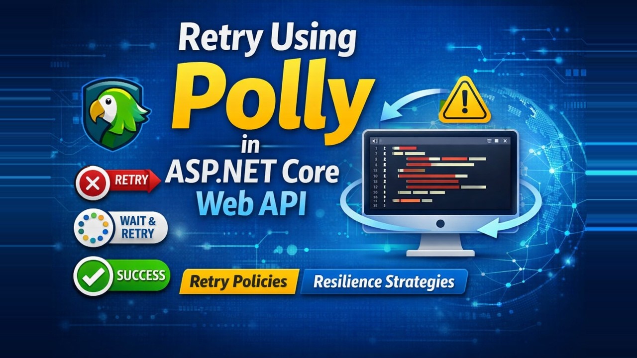 Retry Using Polly in ASP.NET Core Web API | Real-Time Example with HttpClient Resilience