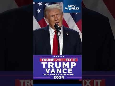 US Election 2024 Results: "I'm Not Going To Start Wars, Will Stop Wars," Says Trump