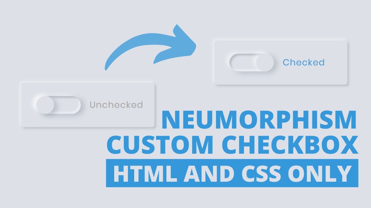 Neumorphism Custom Checkbox with HTML & CSS | CodingNepal