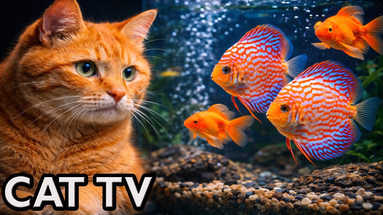 🔴 LIVE Cat TV 🐠 Fish Tank for Cats to Watch | Cat Entertainment