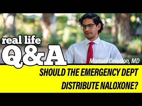 What role does the Emergency Department play in the distribution of Naloxone?