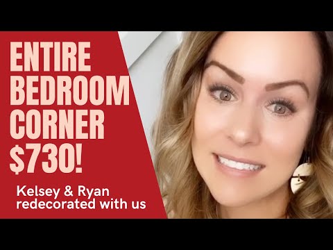 $730 Makeover! Redecorating Master Bedroom Corner with BoutiqueRugs.com