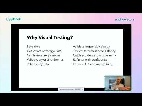 Playwright Visual Testing Best Practices, presented by Applitools
