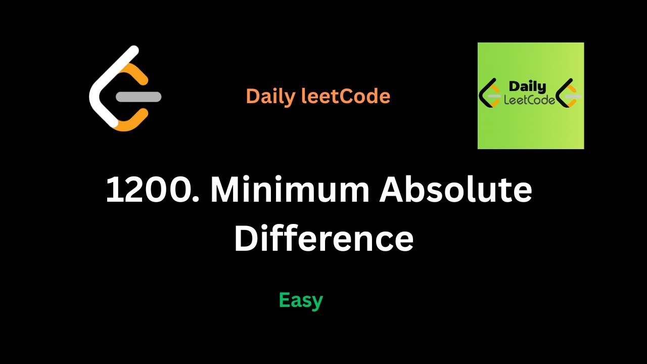 1200  Minimum Absolute Difference