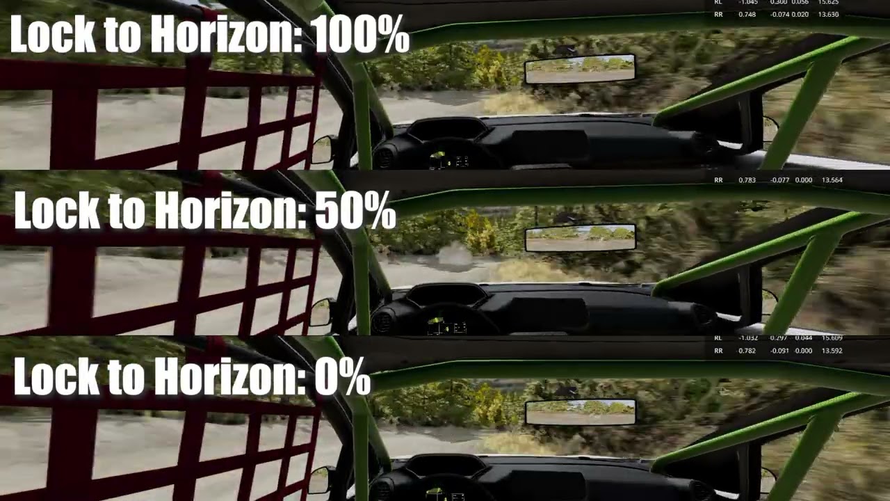 BeamNG.Drive Driver's Camera Attributes Demonstration