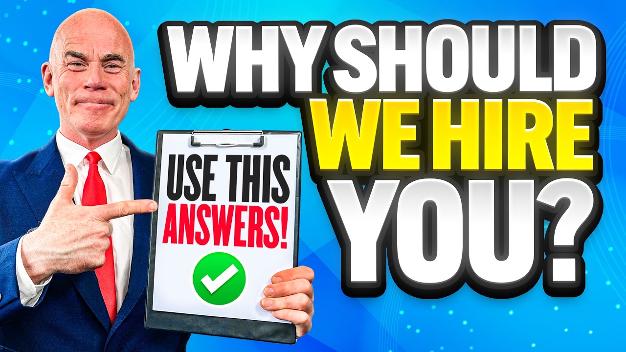 WHY SHOULD WE HIRE YOU? (How to ANSWER this DIFFICULT Interview Question!) BEST ANSWER!